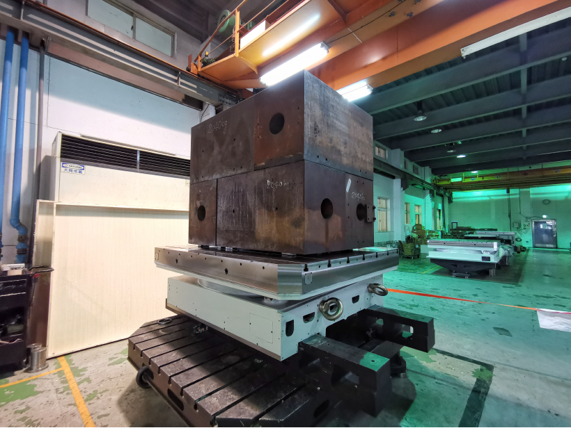 Very heavy load test on rotary table-GANRO, rotary table, index table, 亘隆